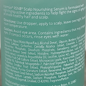 HairMax Hair Treatment Serum, 2 fl. oz, Natural, Drug Free, Supports Healthy Hair and Scalp Nourishing, Helps Fight Signs of Aging, Strengthens Hair