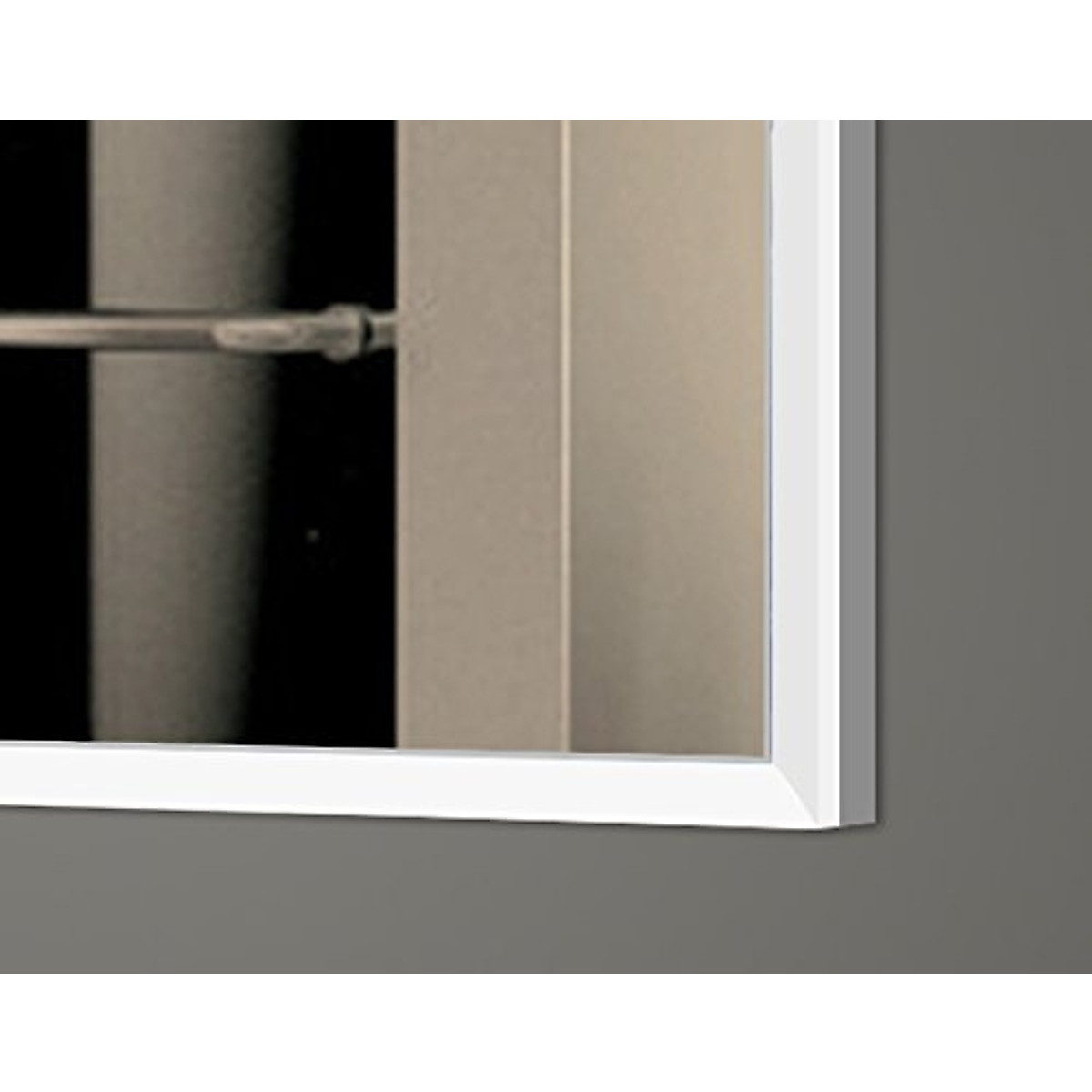 LTL Home Products LI5171 Kona Lighted LED Medicine Cabinet Mirror, 36" x 28" x 5", Aluminum