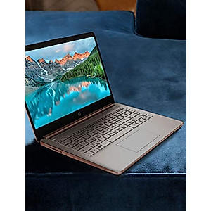 HP - 14-fq0030nr 14 Laptop, AMD 3020e, 4 GB RAM, 64 GB eMMC Storage, 14-inch HD Display, Windows 10 Home in S Mode, Long Battery Life, Microsoft 365, (14-fq0030nr, 2020) Pale Rose Gold