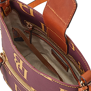 Dooney & Bourke Handbag, Monogram Small Ridley Crossbody - Wine