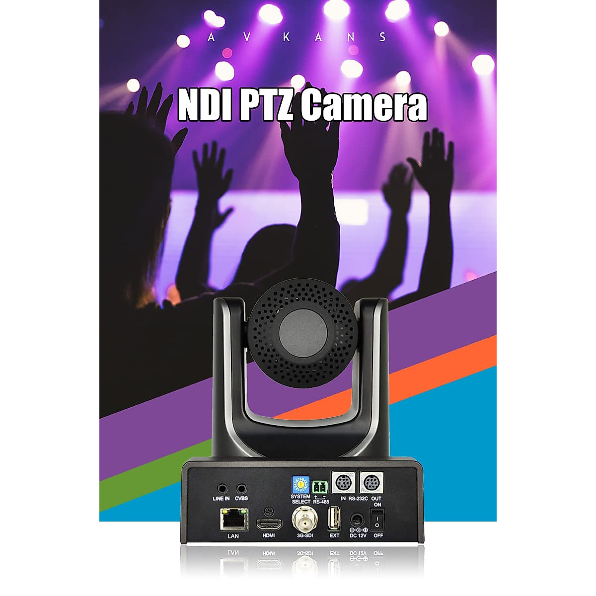 AVKANS 20X NDI PTZ Camera Kits IP Joystick Controller for Video Production