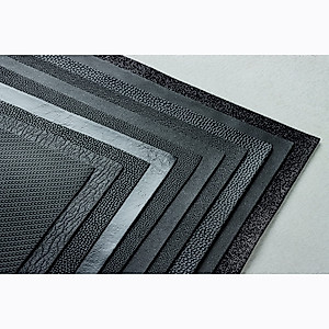 Caxilee Faux Leather Sheets 10PCS 8.3" x 12" (21cm x 30cm) A4 Size Synthetic Leather Fabric for Earrings Shoes Bags Bow DIY Jewelry Decoration Craft Projects (10PCS Black)