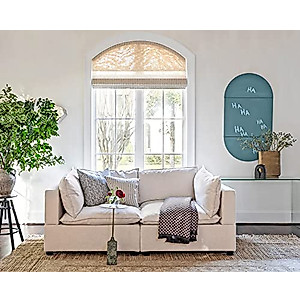 ALBANY PARK Kova 84" Modern Modular Sofa Sectional, Beige