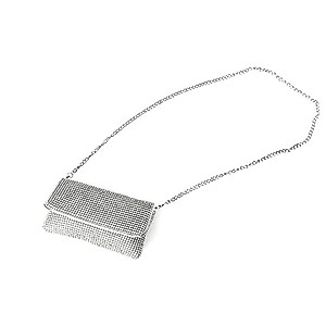 Buddy Supplies Evening Bag Women Envelope Rhinestone Handbag Wedding Party Clutch Purse, Glitter