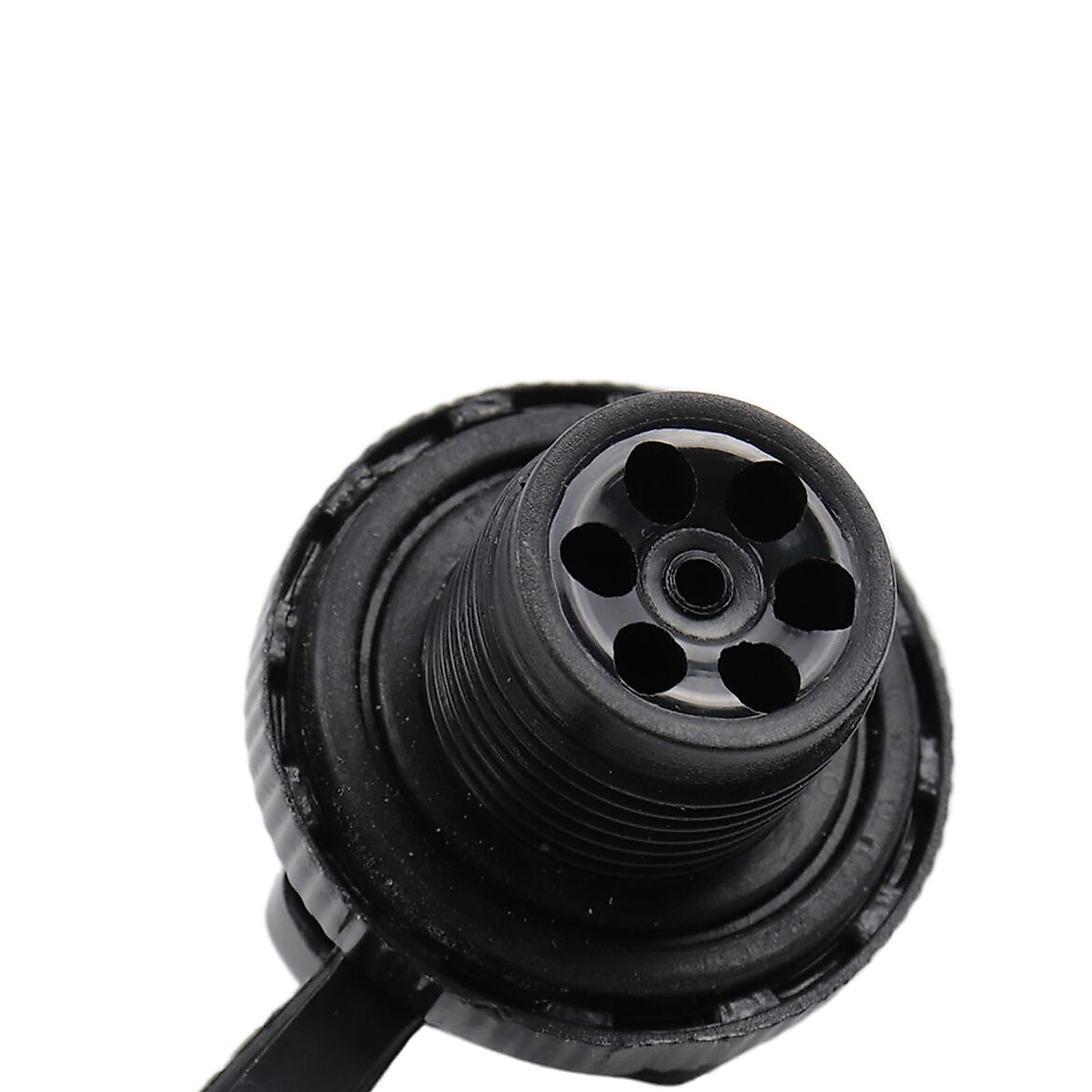 Quluxe 5 Pcs Air Valve Inflatable Boat Spiral Air Plugs Air Mattress Plugs Boston Valve for Rubber Dinghy Raft Kayak Pool Boat Airbeds- Black