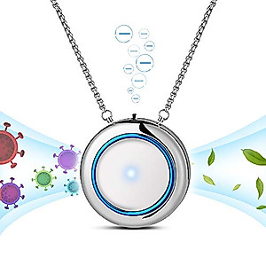 Personal Wearable Air Necklace Portable Ionic Air Necklace/ Low Noise for Adults Kids