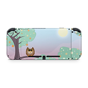 Tacky Design Kawaii Cats Skin Compatible with Nintendo Switch Skin Wrap Cover, Cute Skin for Nintendo Switch Stickers, Premium Vinyl 3M Full Wrap Decal (Green Cats)