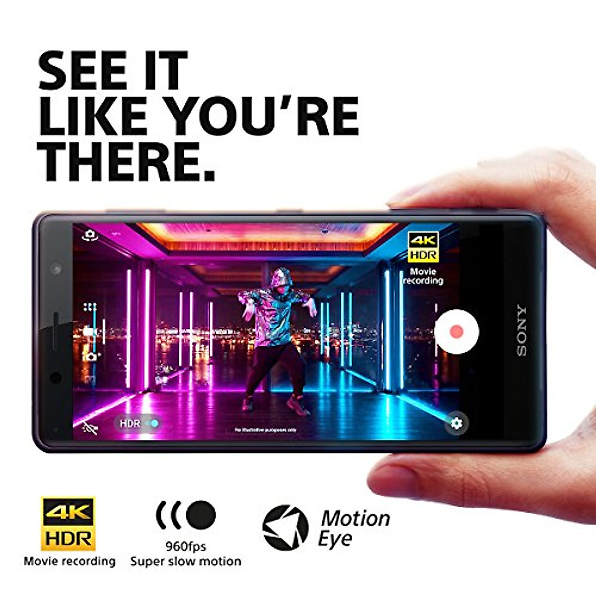 Sony Xperia XZ2 Compact Unlocked Smartphone - 5" Screen - 64GB - Black (US Warranty)