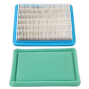 Butom 491588S 491588 Air Filter + 493537S 493537 Pre-cleaner for Briggs and Stratton engines w/Spark Plug