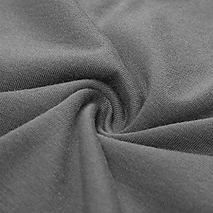 YOMXL Sexy Women Tank Tops Summer Feather Print Long Vest Loose Crop Racerback Athletic Yoga Tops Tee Gray