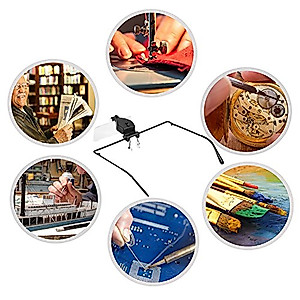 Magnifier Glasses w/LED Light for Lash Extensions - 3 Lenses Magnifier Spectacles 1.5X 2.5X 3.5X Eyeglass LED Magnifier Hands Free Head Eyelash Extension Magnifying Glass