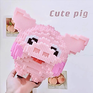 BDYDT Animal Pig Micro Building Blocks Set（2745PCS） Gift for Adults and Kids