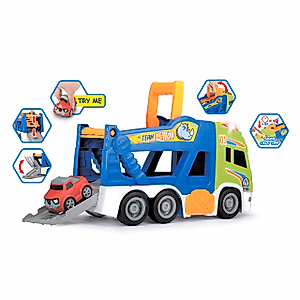 DICKIE TOYS - 16" Happy Scania Car Transporter Pre-School Vehicle with Extra Car