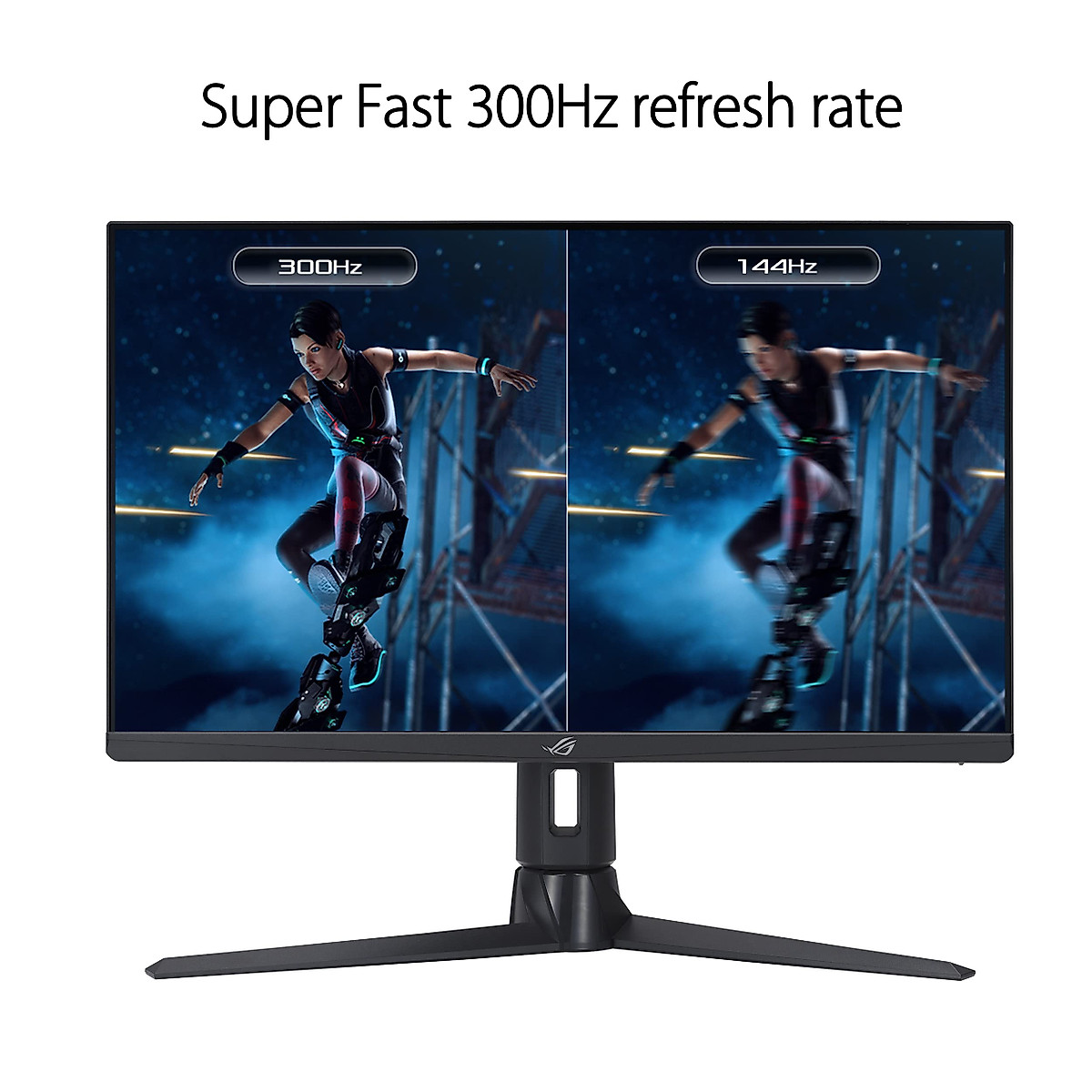 ASUS ROG Strix 27” 1440P Gaming Monitor (XG27AQMR) - 27”, QHD (2560 x 1440), Fast IPS, 300Hz, 1ms, G-SYNC Compatible, FreeSync Premium Pro, Extreme Low Motion Blur Sync, DisplayPort, DisplayHDR 600