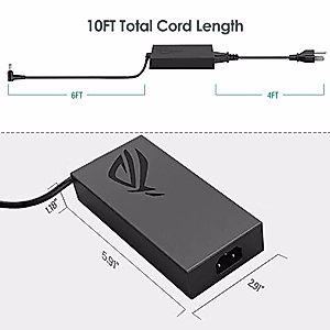 180W Zephyrus Laptop Charger for Asus Tuf Dash 15 ROG Zephyrus G14 G15 GU501GM GA502DU GA502D GA502 GA502IU Strix G531GT G531GD G731GT FX505 FX505D GA401 GA401I ADP-180TB H Laptop Power Supply