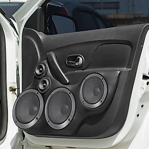 X AUTOHAUX 6.5" Titanium Tone Audio Speaker Cover Mesh Subwoofer Grill Horn Glossy Guard Protector