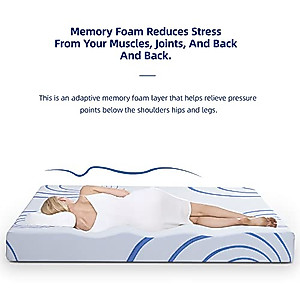 Opoiar 8 inch Memory Foam Mattress Twin Size,Gel Bamboo Charcoal AeroFusion Mattress in A Box,Breathable Medium Mattress Supportive & Pressure Relief,Made in USA, CertiPUR-US Certified