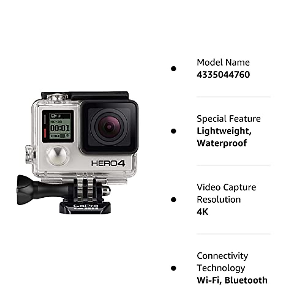 GoPro HERO4 Black Edition Camera (Renewed)