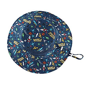 Home Prefer Kids Safari Hat Wide Brim Boys Sun Protection Hat UPF50+ Fishing Hat Toddler Bucket Hat Bus 4-8 Years