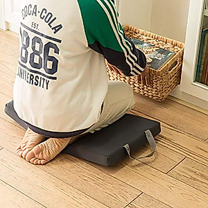 Gardenised QI003893 Memory Foam Kneeler for Gardening, Baby Bath, Knee Pad for Outdoor Work, Foldable and Extra Soft, Black