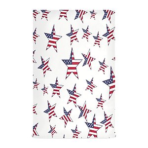 Kigai USA Flag Stars Kitchen Towels, 18 x 28 Inch Super Soft and Absorbent Dish Cloths for Washing Dishes, 4 Pack Reusable Multi-Purpose Microfiber Hand Towels for Kitchen