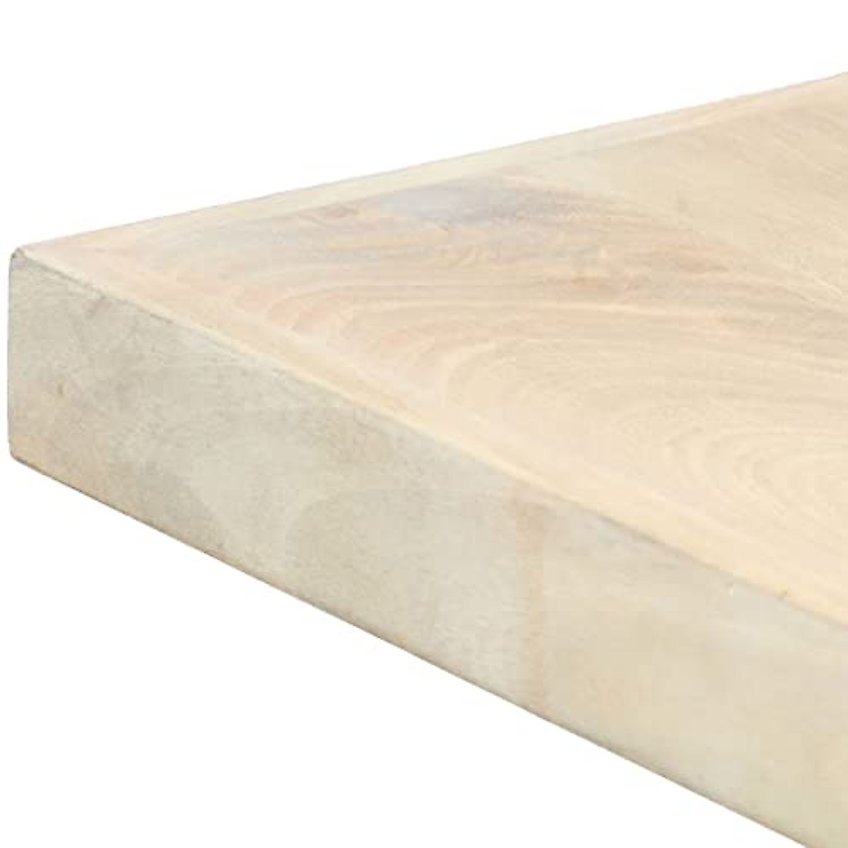 YPWRENH Cocktail Table Snack Table Dining Table 55.1"x27.6"x29.5" Solid Bleached Mango Wood for Dining Room, Kitchen or Living Room