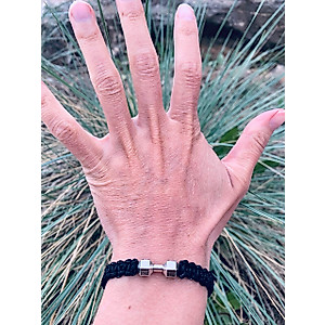 Fitness Bracelet, Motivational Dumbbell Charm Adjustable Bracelet for Men & Women, Exercises Weightlifting, Sports Fitness, Personal Trainer Gift