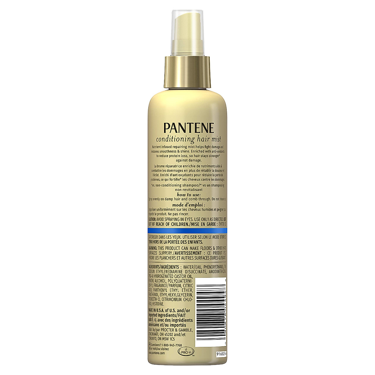 Pantene Pro-V Nutrient Boost Repair & Protect Conditioning Mist Damage Resisting Detangler, 8.5 fl oz