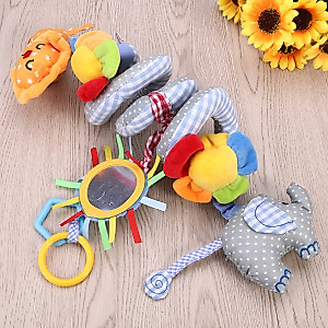 TOYMYTOY Spiral Toy,Baby Activity Music Toy,Stroller Toy,Bed Hanging Toys,Car Seat Toy