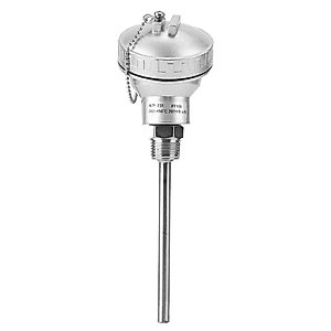 1/2" NPT Thread Thermocouple Terminal Head RTD PT100 Stainless steel Temperature Sensor Probe (100mm)