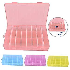 Jewelry Storage Box Jewelry Plastic Storage Box Plastic Storage Box Plastic Storage Storage Case for Beads Rings Earrings[4pcs]