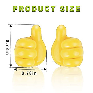 Smarthome 10pcs Silicone Wall Thumb Hooks, Self Adhesive Thumb Hook Cord Cable Holder, Creative Thumb Wall Key Toothbrush Earphone Hooks, Cable Clip Cord Holder (10)
