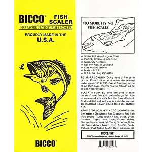 Bicco Plastic Fish Scaler (4-Pack)