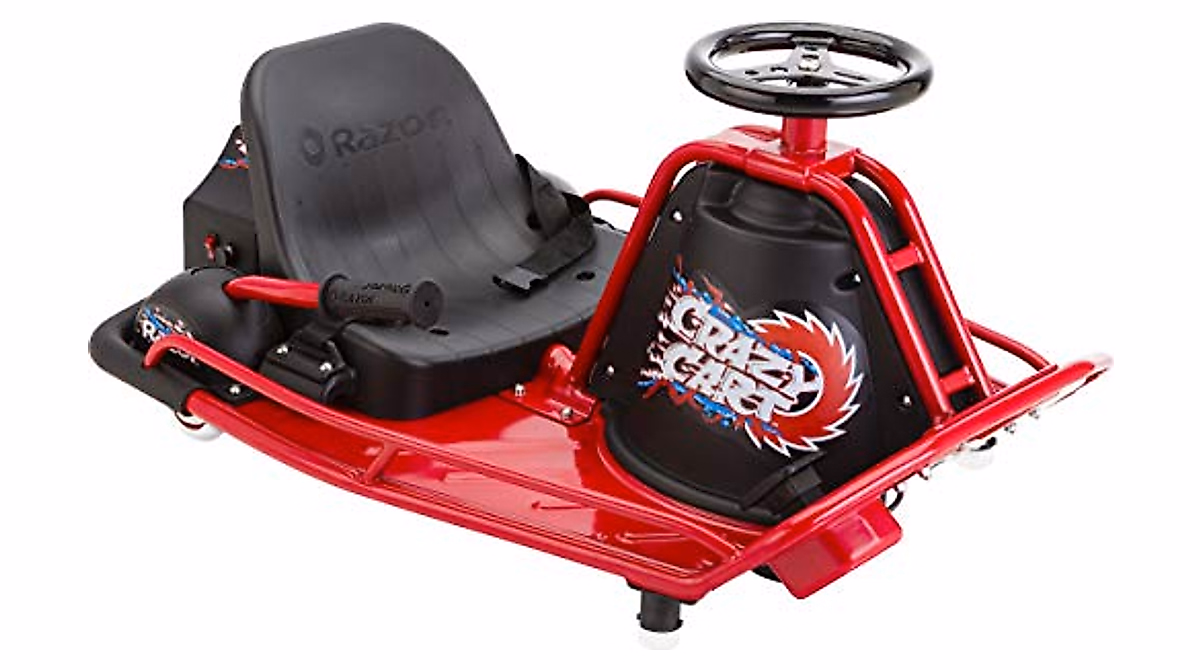 Razor Crazy Cart - 24V Electric Drifting Go Kart - Variable Speed, Up ...