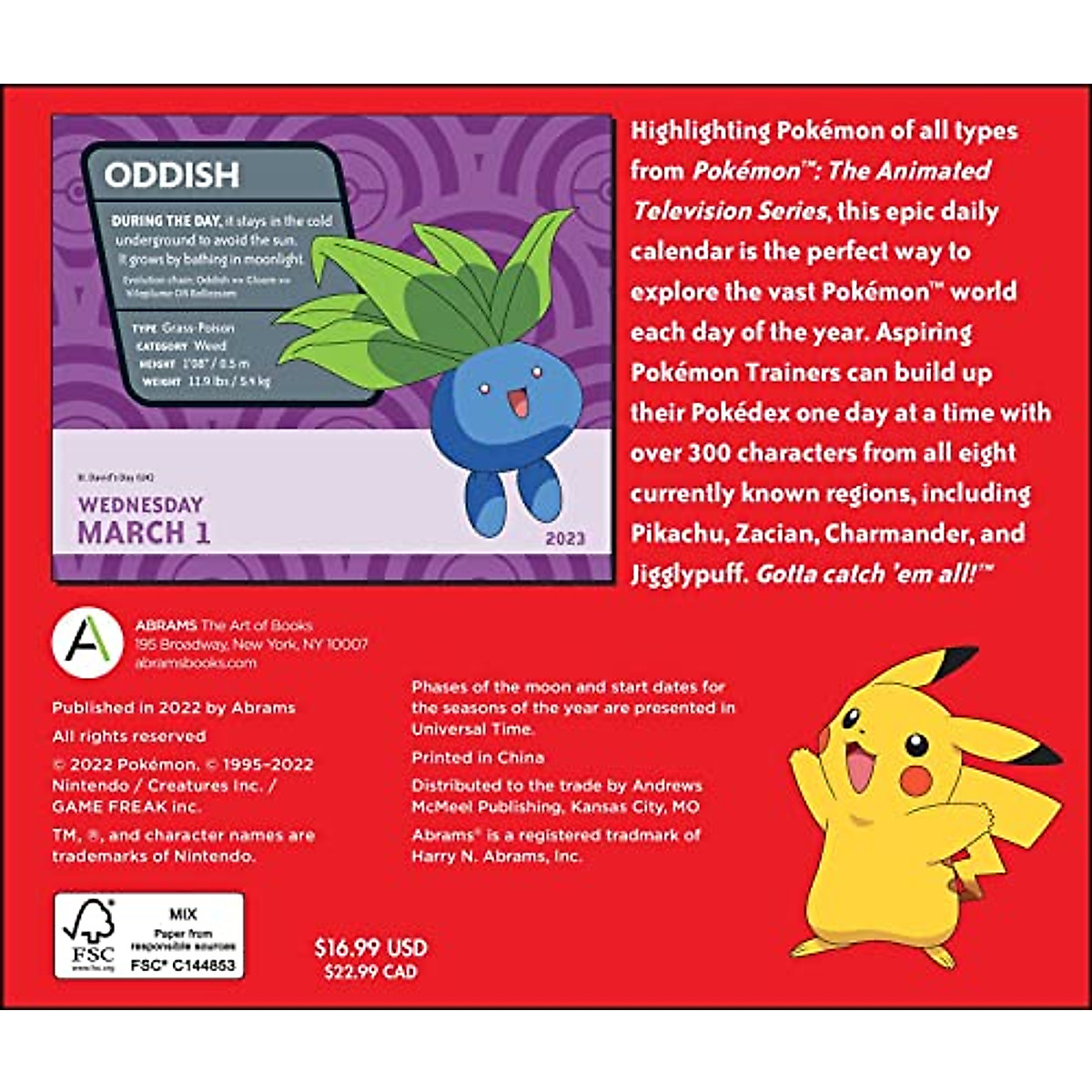 Pokémon 2023 Day-to-Day Calendar