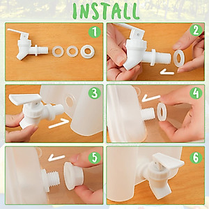 1 Gallon Drink Dispenser Beverage Water Dispenser for Fridge Plastic Cold Drink Dispenser with Spigot Juice Lemonade Dispenser with 30Pcs Hard Plastic Cups for Parties Stand and Daily Use