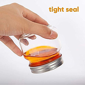 Accguan 8oz / 250ml Mason Jars with Airtight Lids, Glass Jar With Regular Lids, Clear Glass Jar Ideal for Jam,Honey,Wedding Favors,Shower Favors, Set of 30