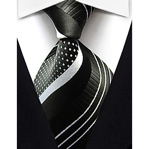 veegood Men's Classic Neck Ties for Men 10 Pack Classy Men's Tie Woven Jacquard Ties Party Suit B10VG01