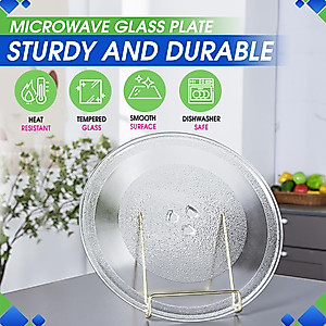 Microwave Plate Replacement for Whirlpool W10337247, W11367904 Microwave Glass Turntable Tray 12 Inch