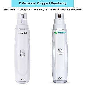 cycleacc Pet Nail Grinder for Dogs,Electric USB Rechargeable Pet Nail Trimmer Clipper Painless Soft Paws Grooming & Smoothing for Small Medium Dogs & Cats Puppy