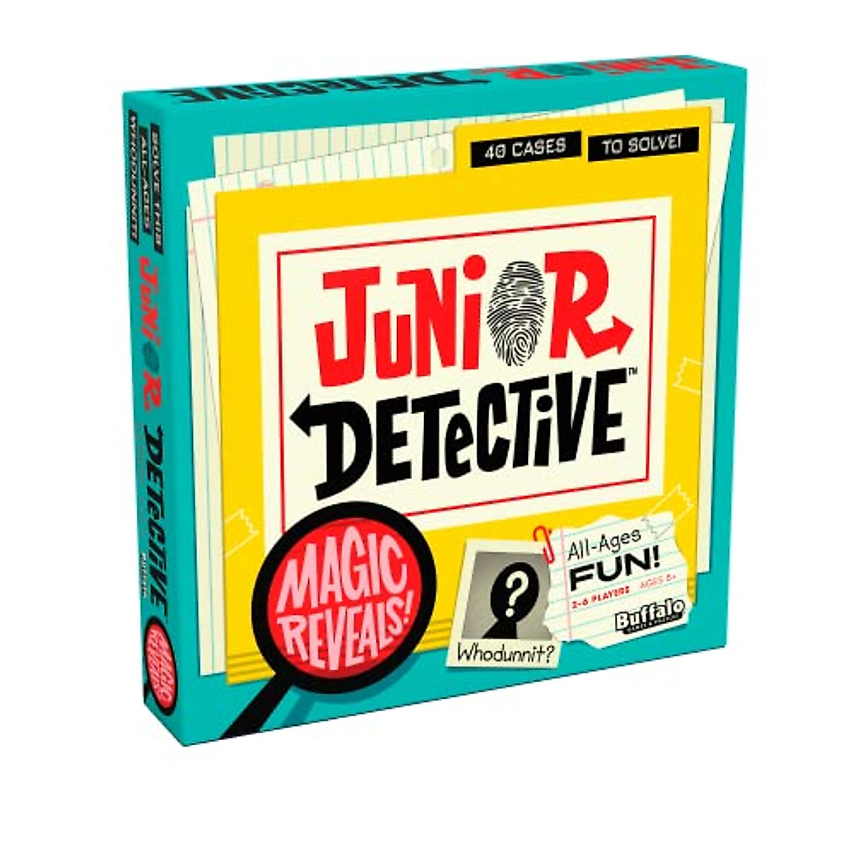 Buffalo Games - Junior Detective - Family Game Night Mystery - Multiple Case Files for Varied Playthroughs - Ages 8 and Up