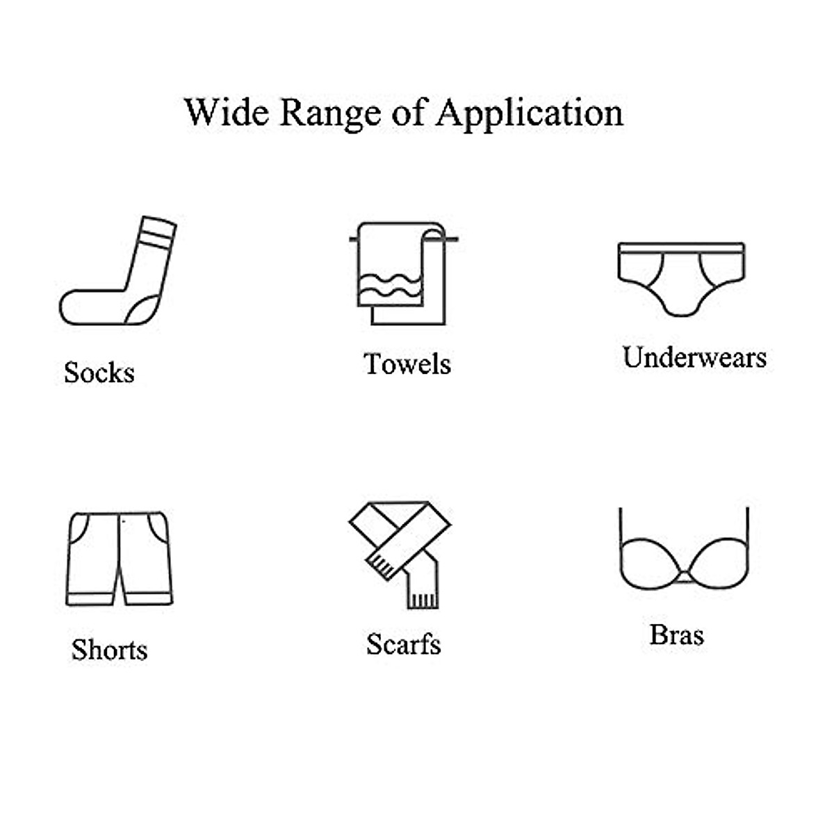 Aschic Folding Portable Laundry Hanger with 12 Clips Drying Rack for Socks&Lingerie Plastic Clothes Pins (Assorted)