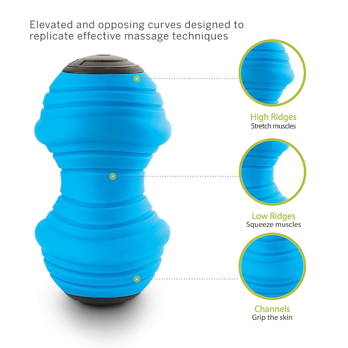 Trigger Point Performance TriggerPoint CHARGE VIBE Three-Speed Ridged Vibrating Portable Foam Roller