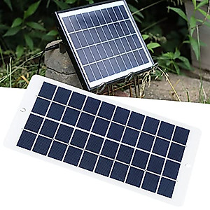 Alomejor Monocrystalline Silicon Solar Charging Panel for Phone, 4.5W USB Output Outdoor Charger