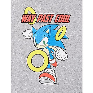 SEGA boys Sonic the Hedgehog 3-pack Tee Bundle, Sonic, Tails, Knuckle T Shirt, Red Heather Grey Royal, 8 US