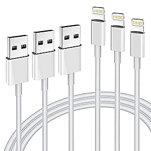 iPhone Charger 3Pack Apple MFi Certified Apple Charger 6FT, Lightning Cable 6FT Compatible with iPhone 12 Mini Pro Max SE 11 Xs Max XR X 8 7 6 Plus 5S iPad Pro Airpods