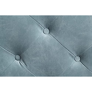 Acme Atronia Fabric Upholstered Tufted Sectional with 7 Pillows Deep Green