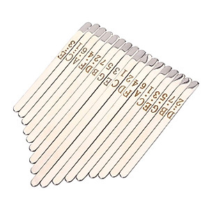 1 Set Thumb Piano Keys Thumb Piano 17 Keys Parts Accessories Kalimba Note Keys Thumb Piano Replacement Keys 17 Key Replacement Kit Kalimba Parts The Piano Music Making Tools