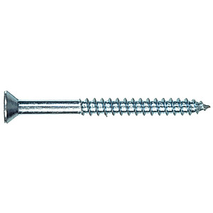 The Hillman Group 40024 - 6 x 1-1/4-Inch Flat Head Phillips Wood Screw (100-Pack) , Zinc