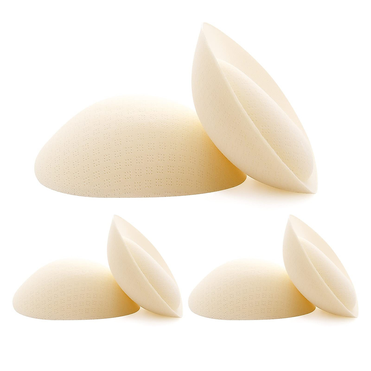 FOOT OF THE TREE Super Thick Bra Pads Inserts 3 Pairs Removable Breast Enhancers Push Up Bra Cups Paddings,BE6CM-XL